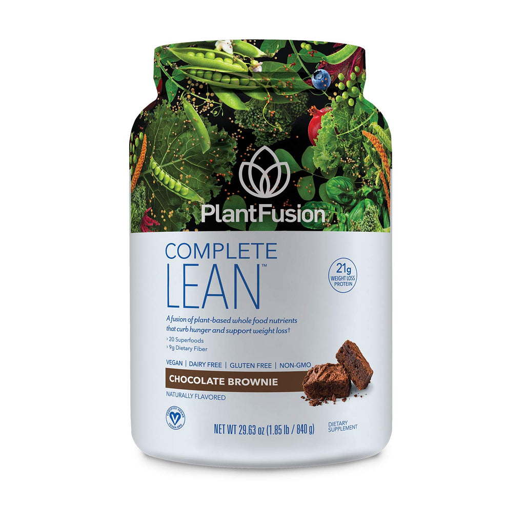 PlantFusion chocolate brownie protein powder