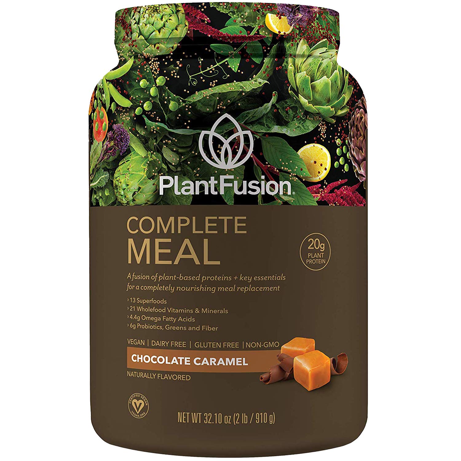 PlantFusion chocolate caramel shake