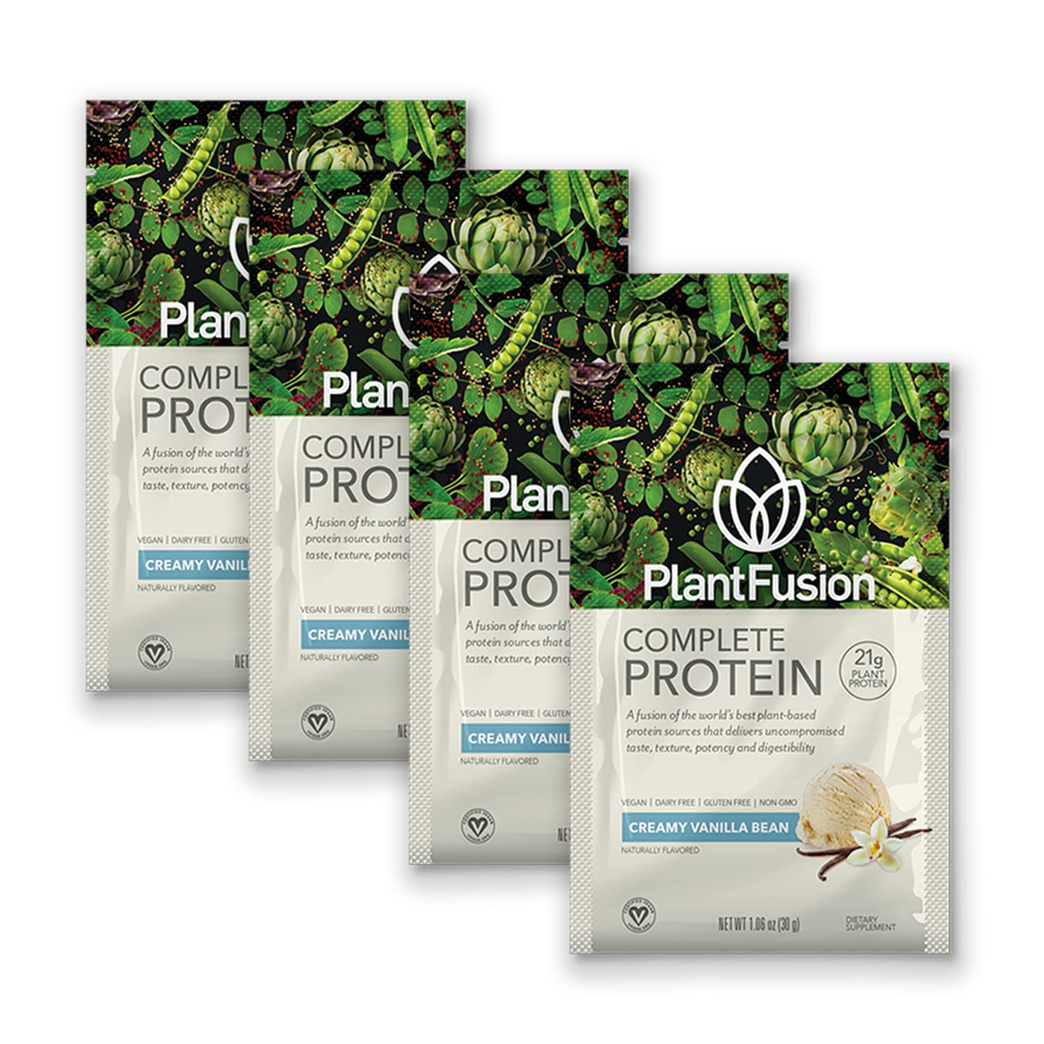 PlantFusion vegan protein powder packets