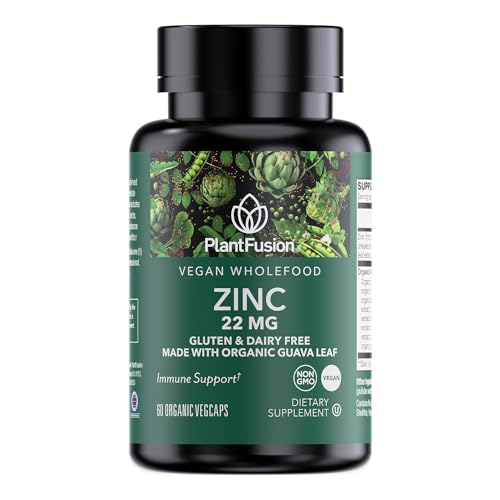 PlantFusion Vegan Zinc Supplements 22 mg – Organic Guava Leaf Chelated Zinc for Immune Support, 60 Capsules - 2