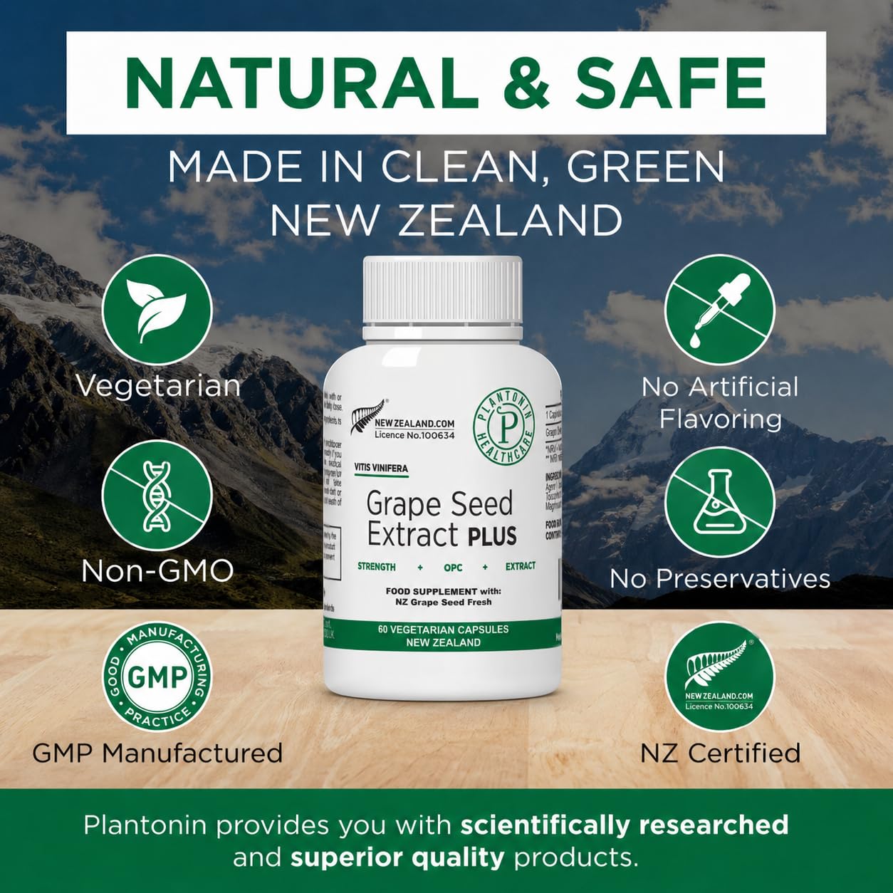 Plantonin Grape Seed capsules benefits