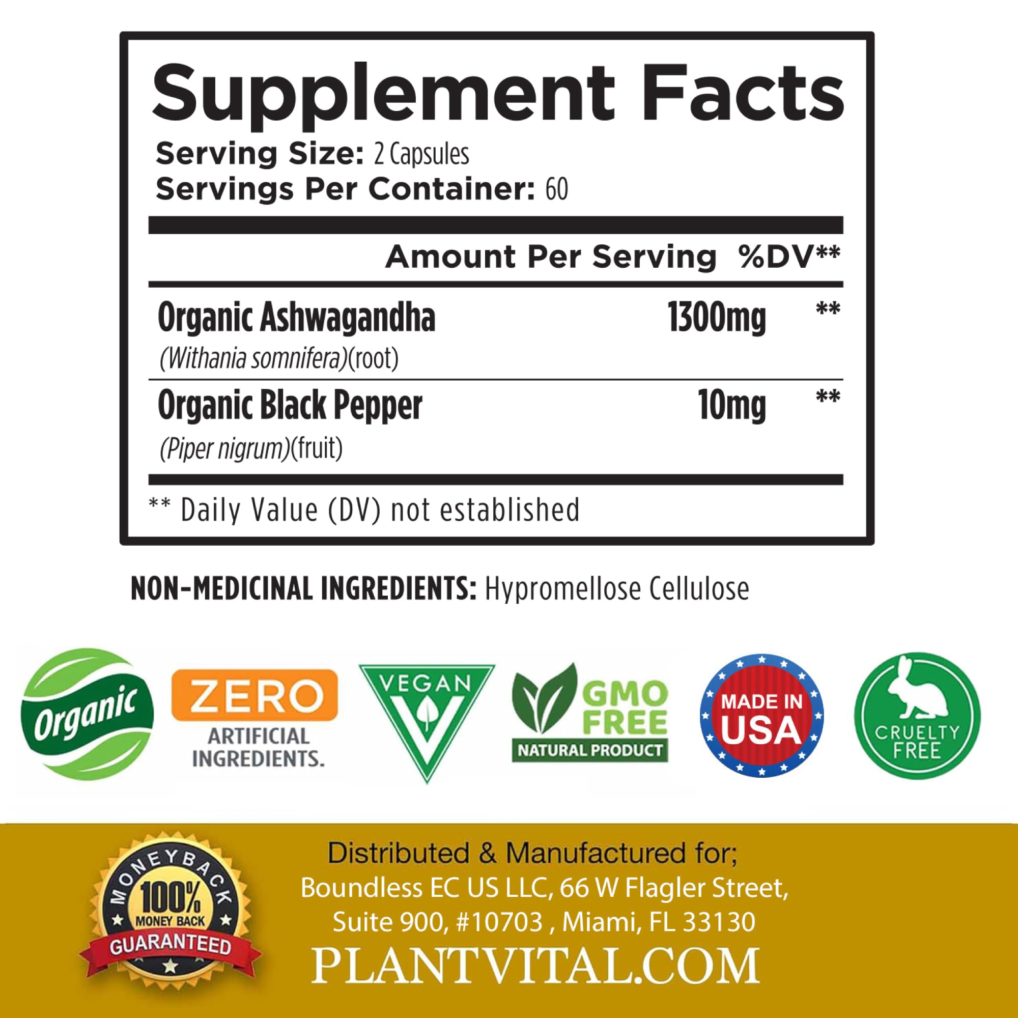 Plantvital ashwagandha for immune support