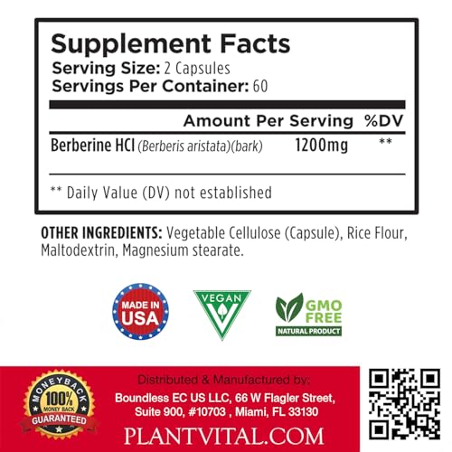 Plantvital berberine for overall wellness