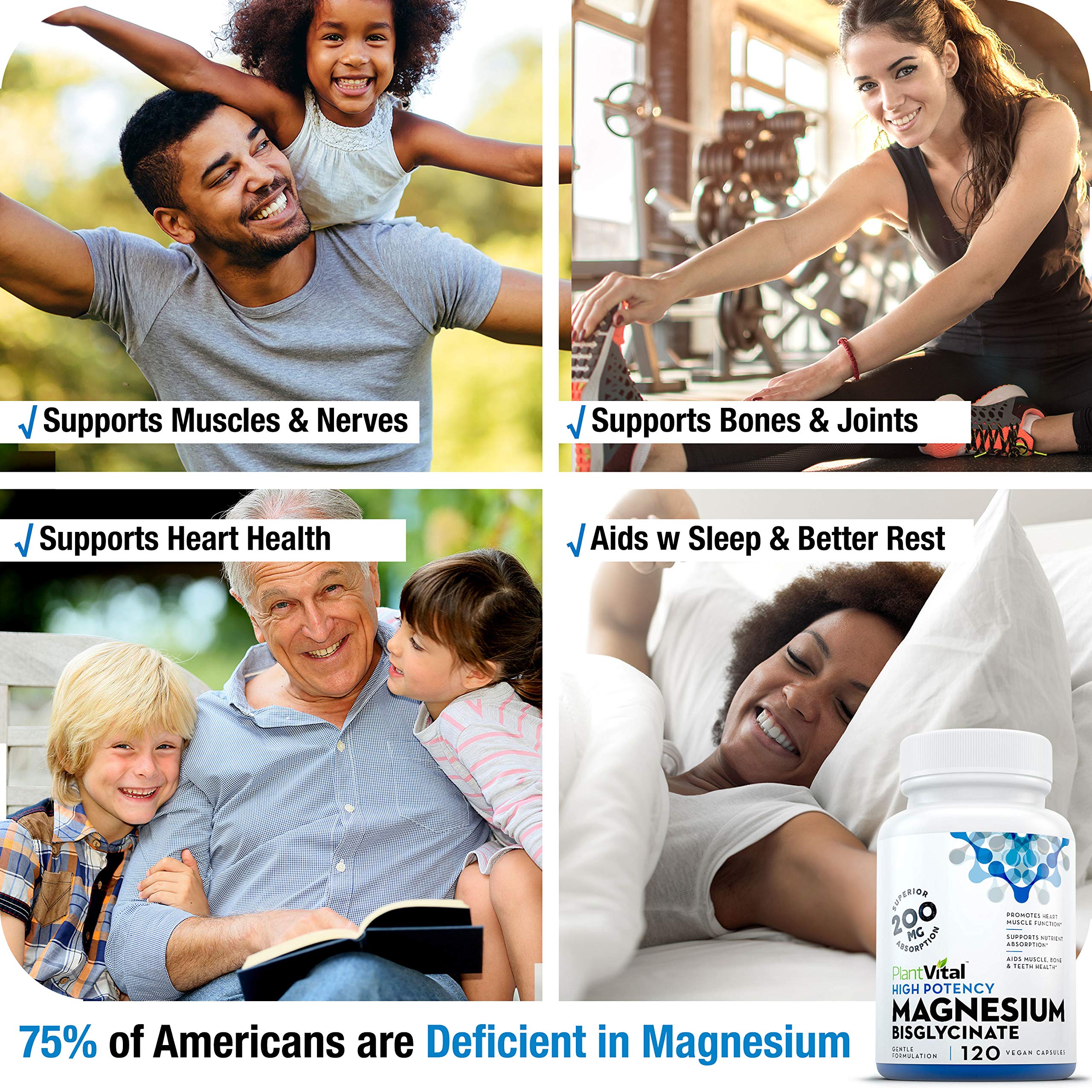 Plantvital magnesium for stress relief
