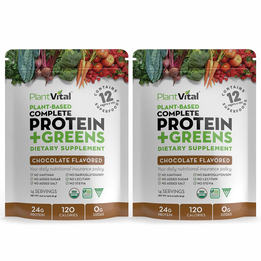 Plantvital vegan protein powder chocolate