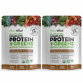 Plantvital vegan protein powder chocolate
