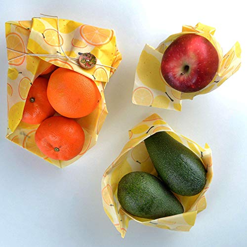 plastic-free beeswax wraps for snacks