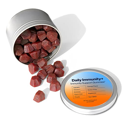 Plastic-free elderberry gummy supplements
