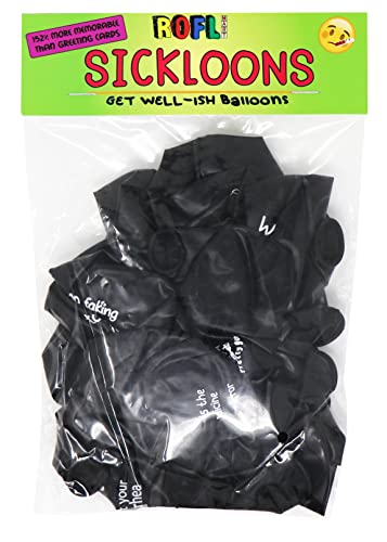 playful black balloons for sick children
