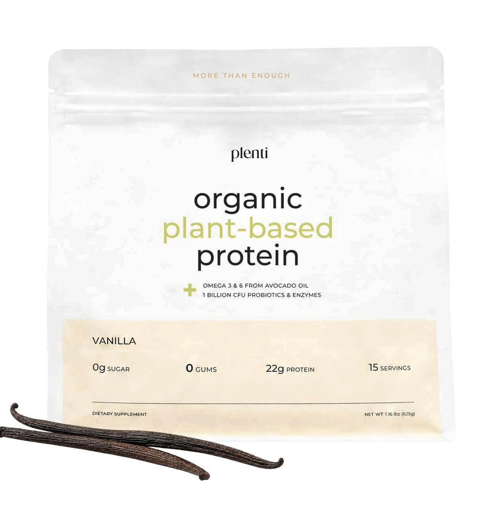 plenti organic plant-based protein powder