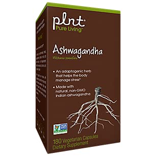plnt Ashwagandha stress relief capsules