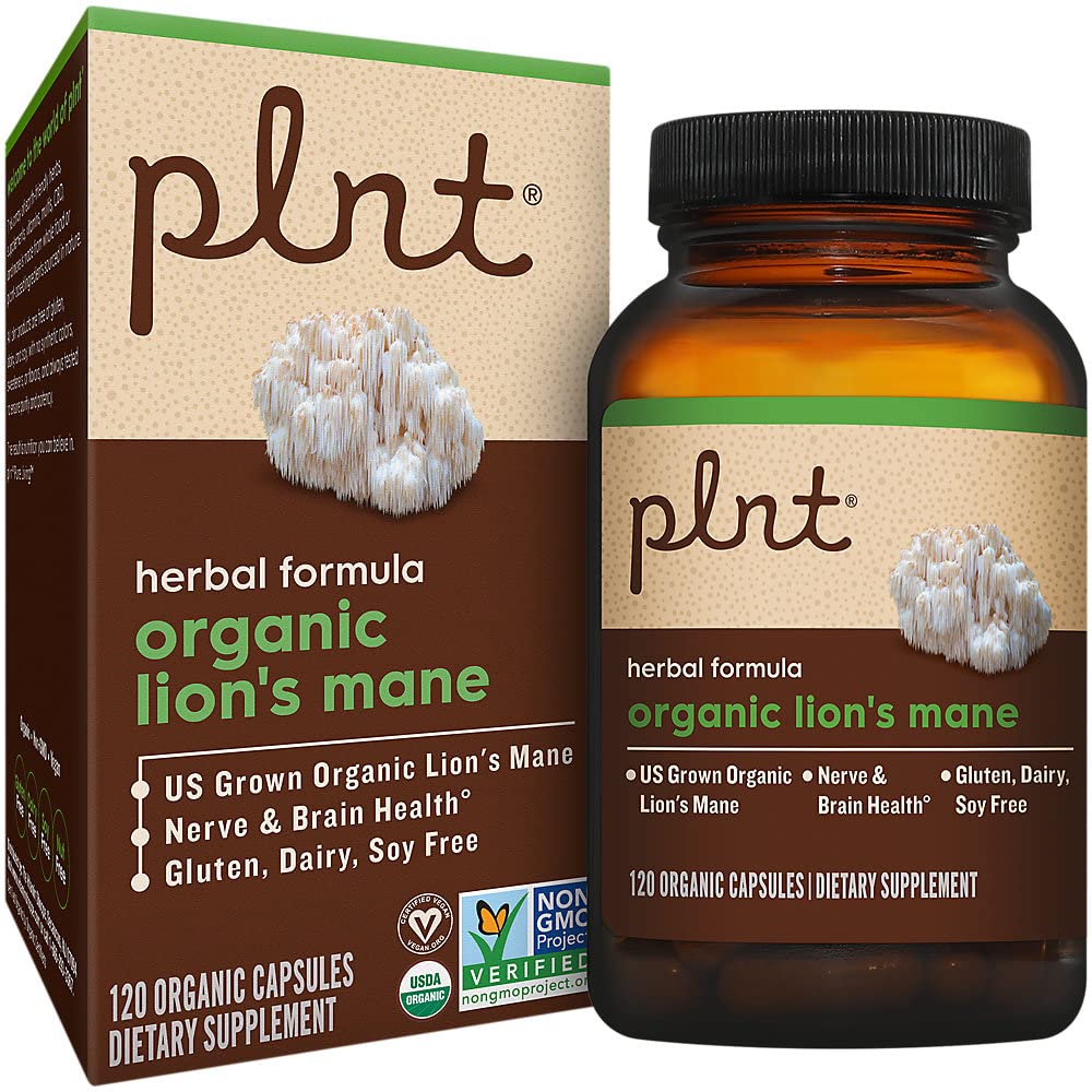plnt Lion's Mane mushroom capsules