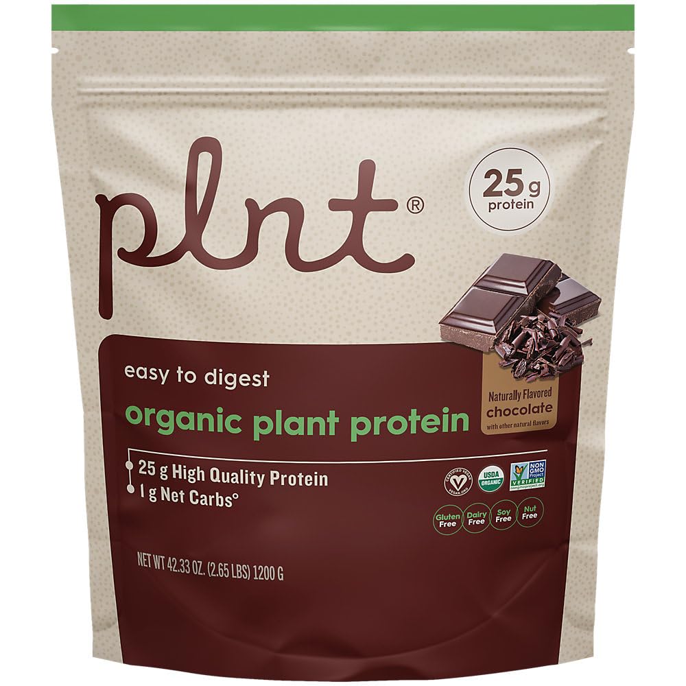 plnt organic chocolate protein powder