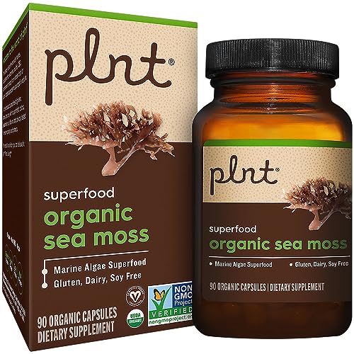 plnt Organic Sea Moss capsules for vitality
