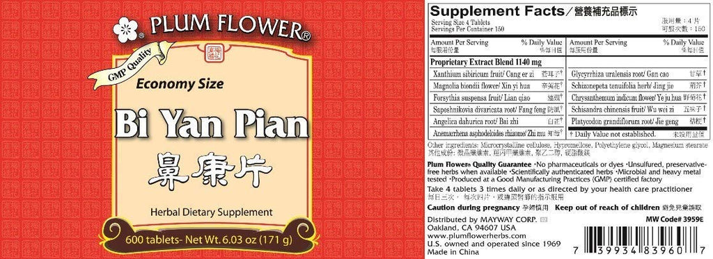 Plum Flower Bi alternative pain relief tablets