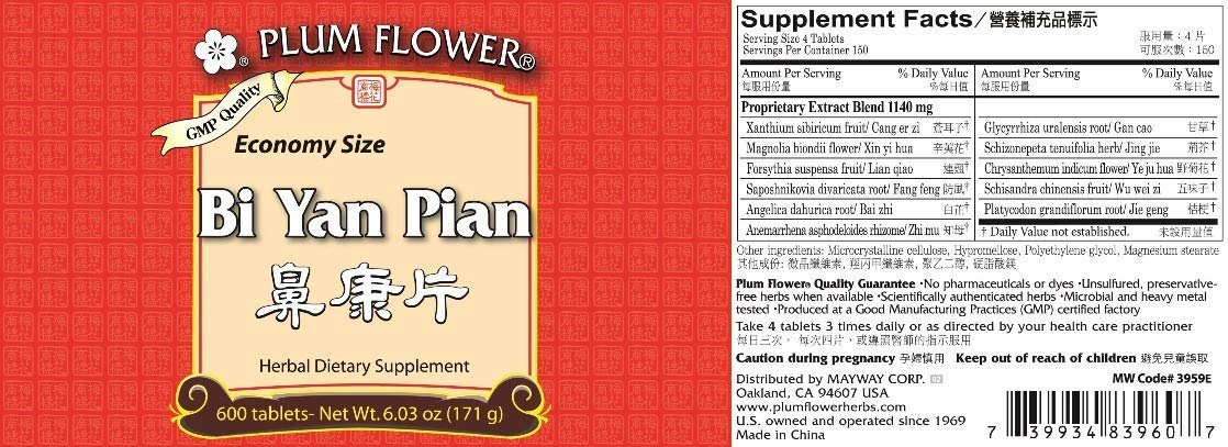 Plum Flower Bi alternative pain relief tablets