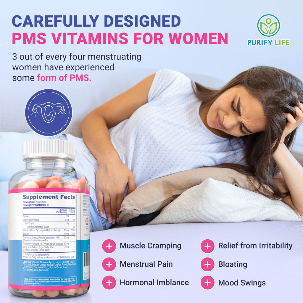 PMS gummies for mood support
