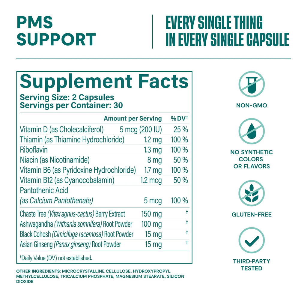 PMS relief with blended vitamins