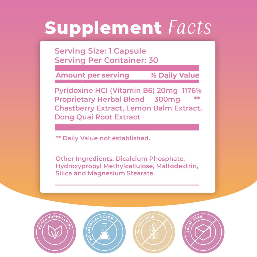 PMS supplement for emotional balance