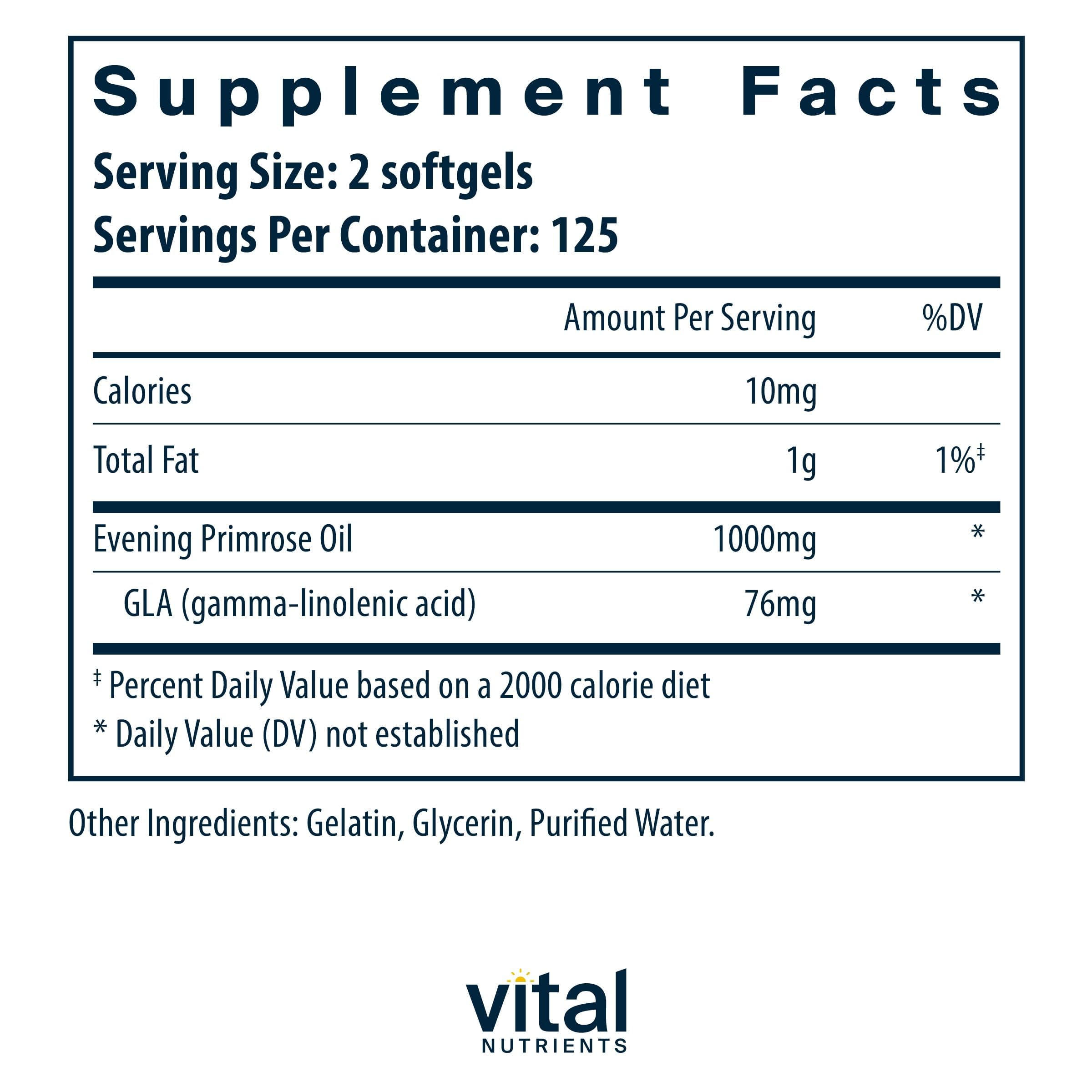 PMS support with evening primrose oil