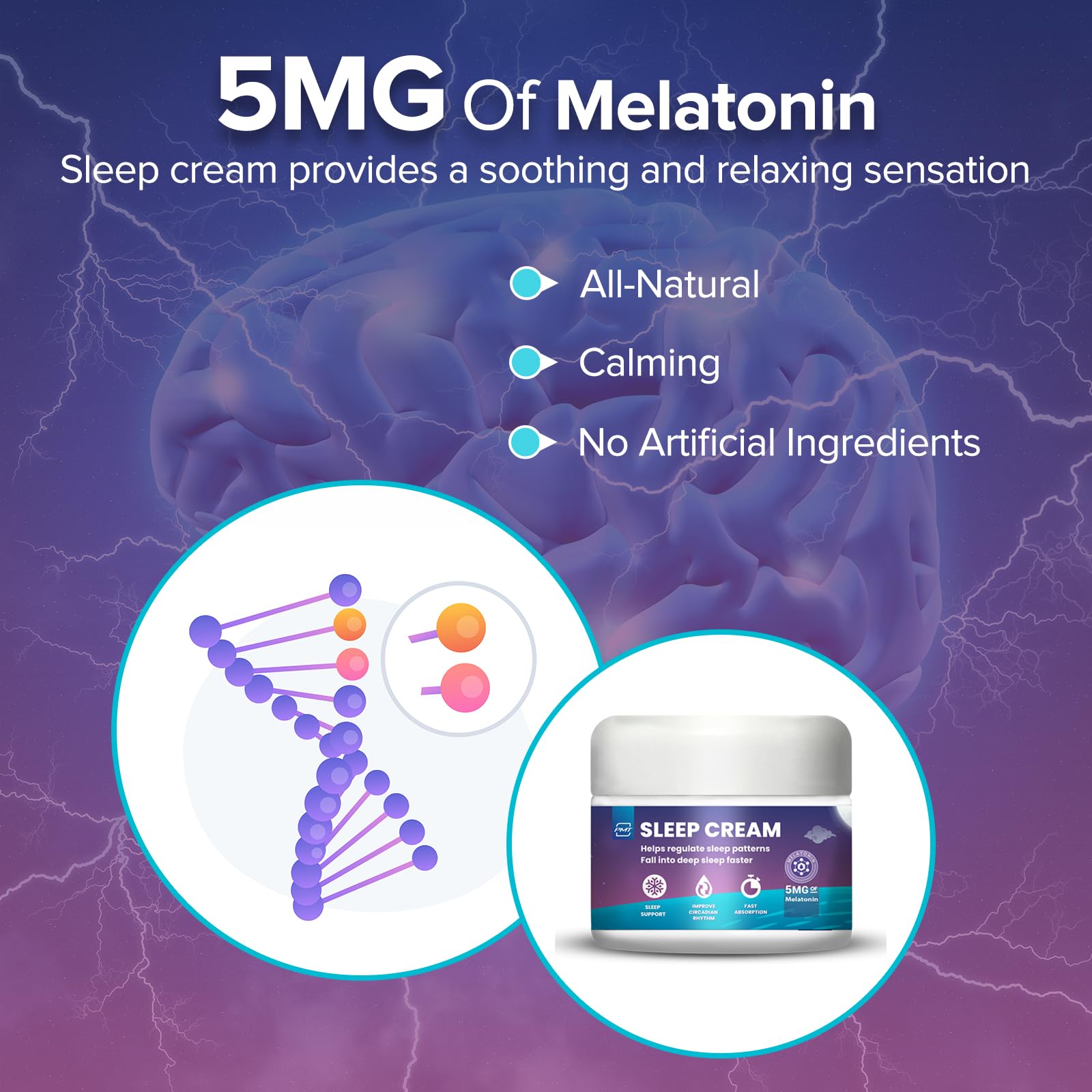 PMT sleep cream for improved sleep quality