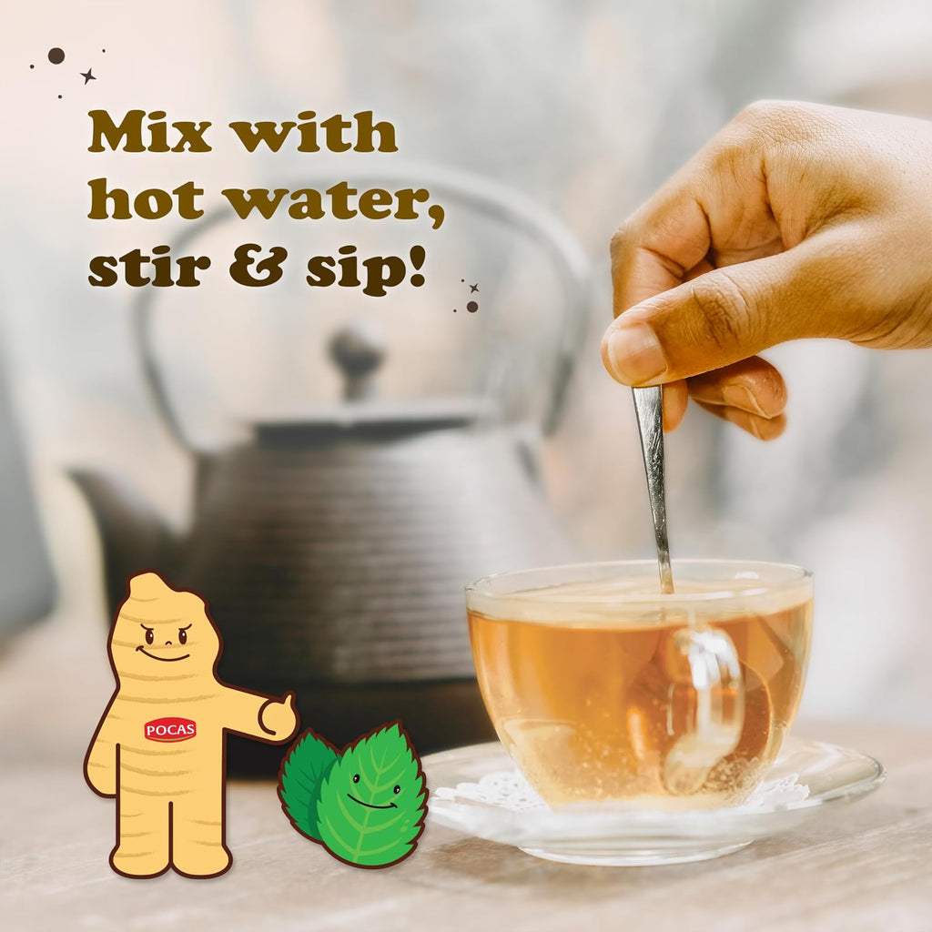 Pocas mint ginger tea for soothing