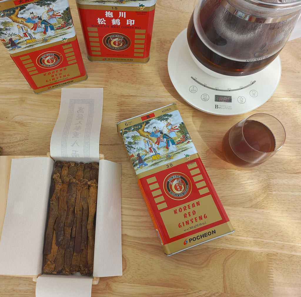 Pocheon ginseng roots for longevity
