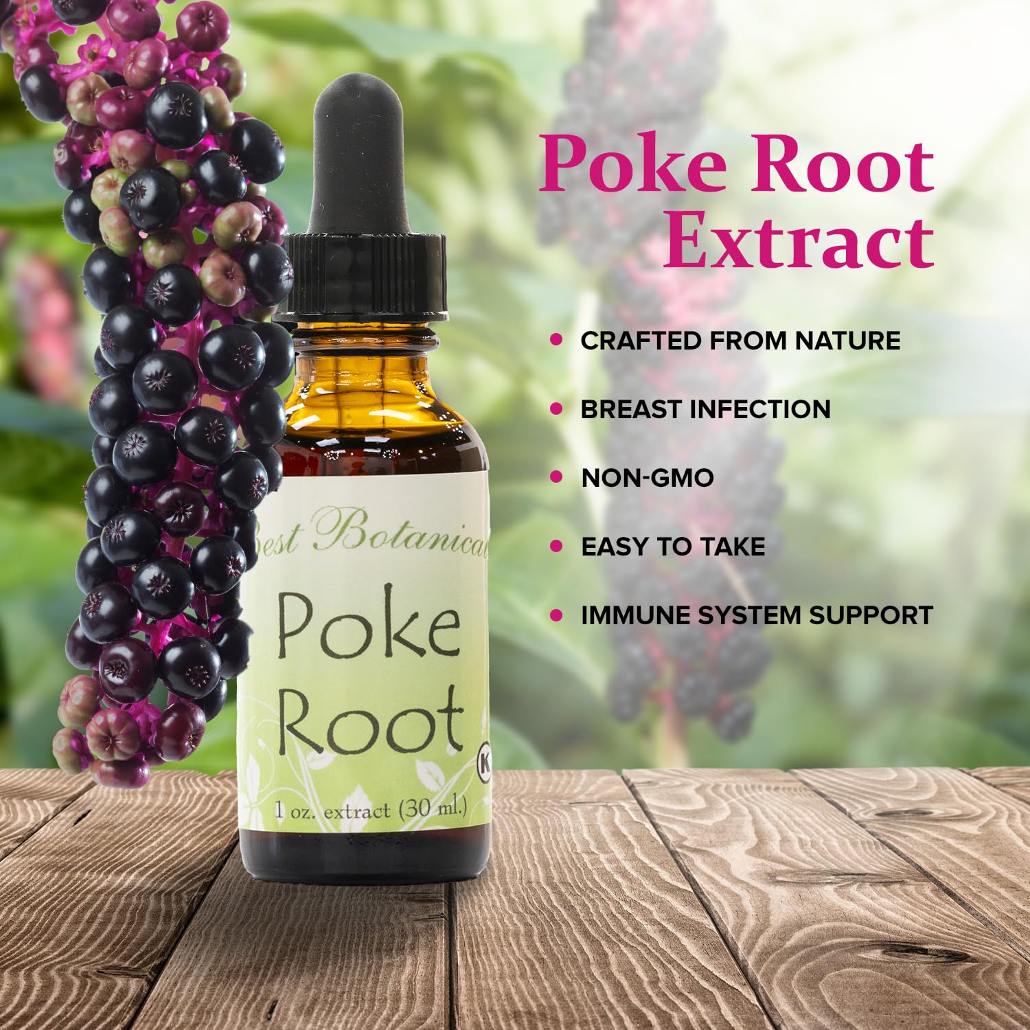 poke root extract for vitamin a