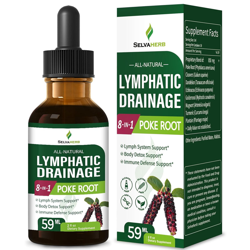 Poke Root Herb lymphatic support drops