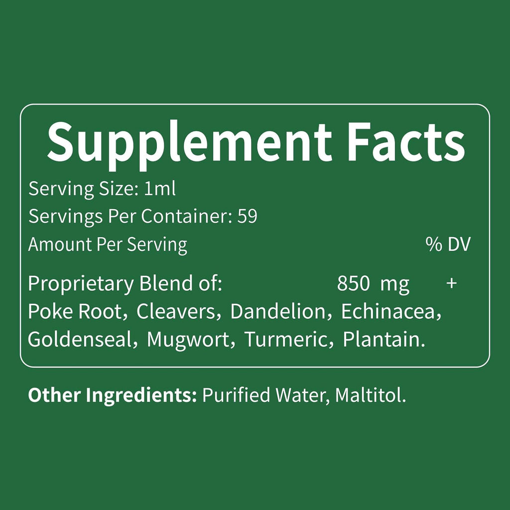 Poke Root herbal drops for detoxification