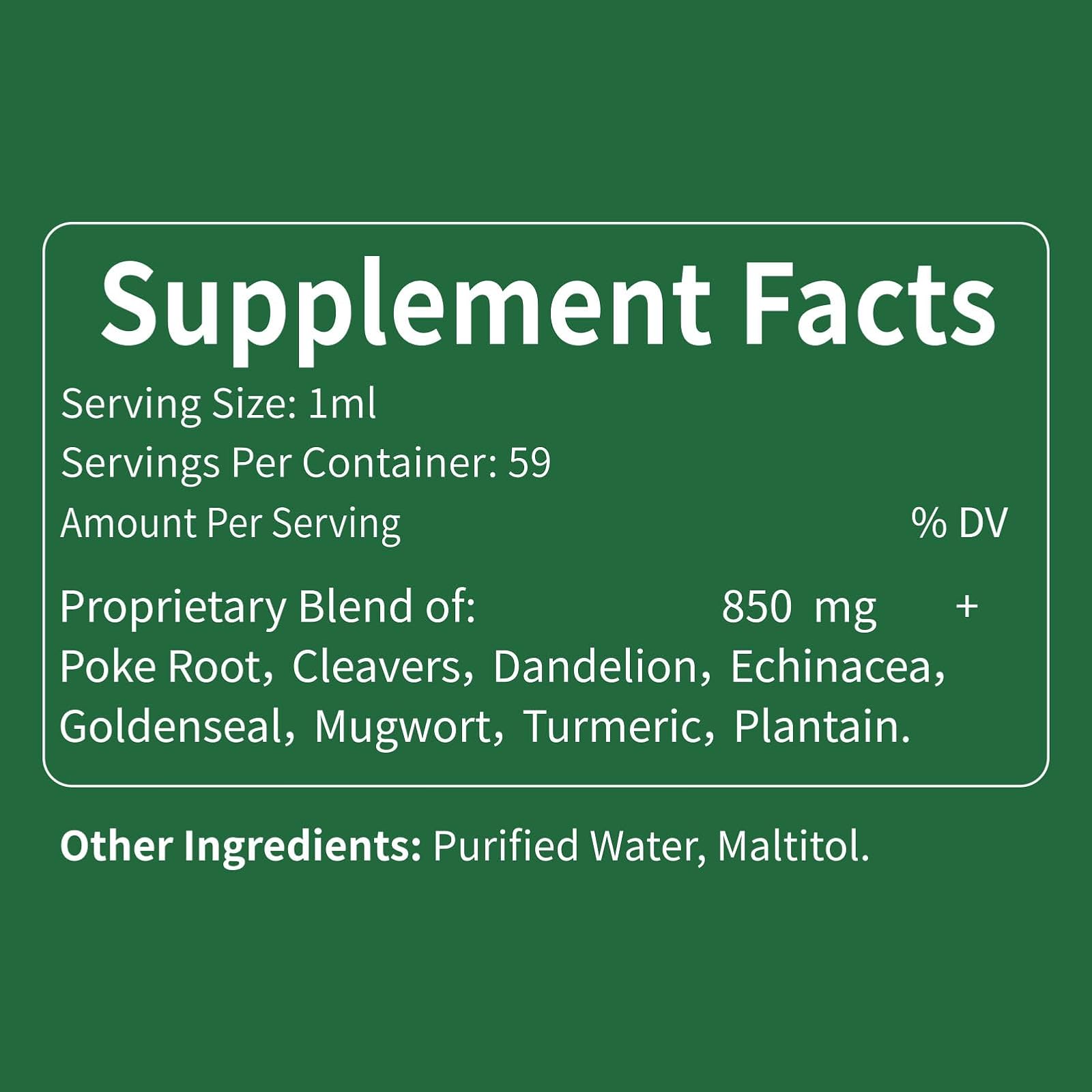 Poke Root herbal drops for detoxification