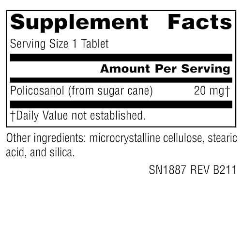 Policosanol for maintaining healthy cholesterol levels