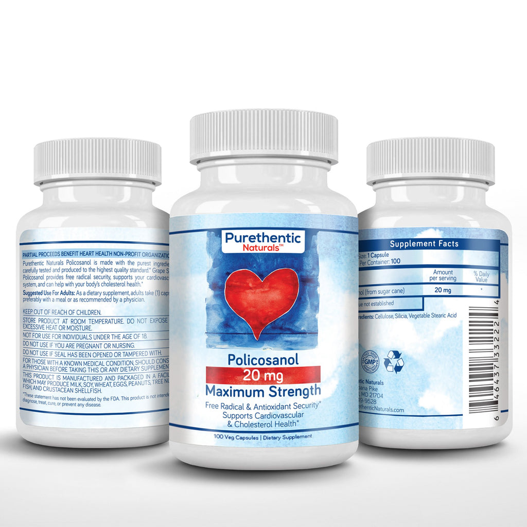 Policosanol supplement for cholesterol balance