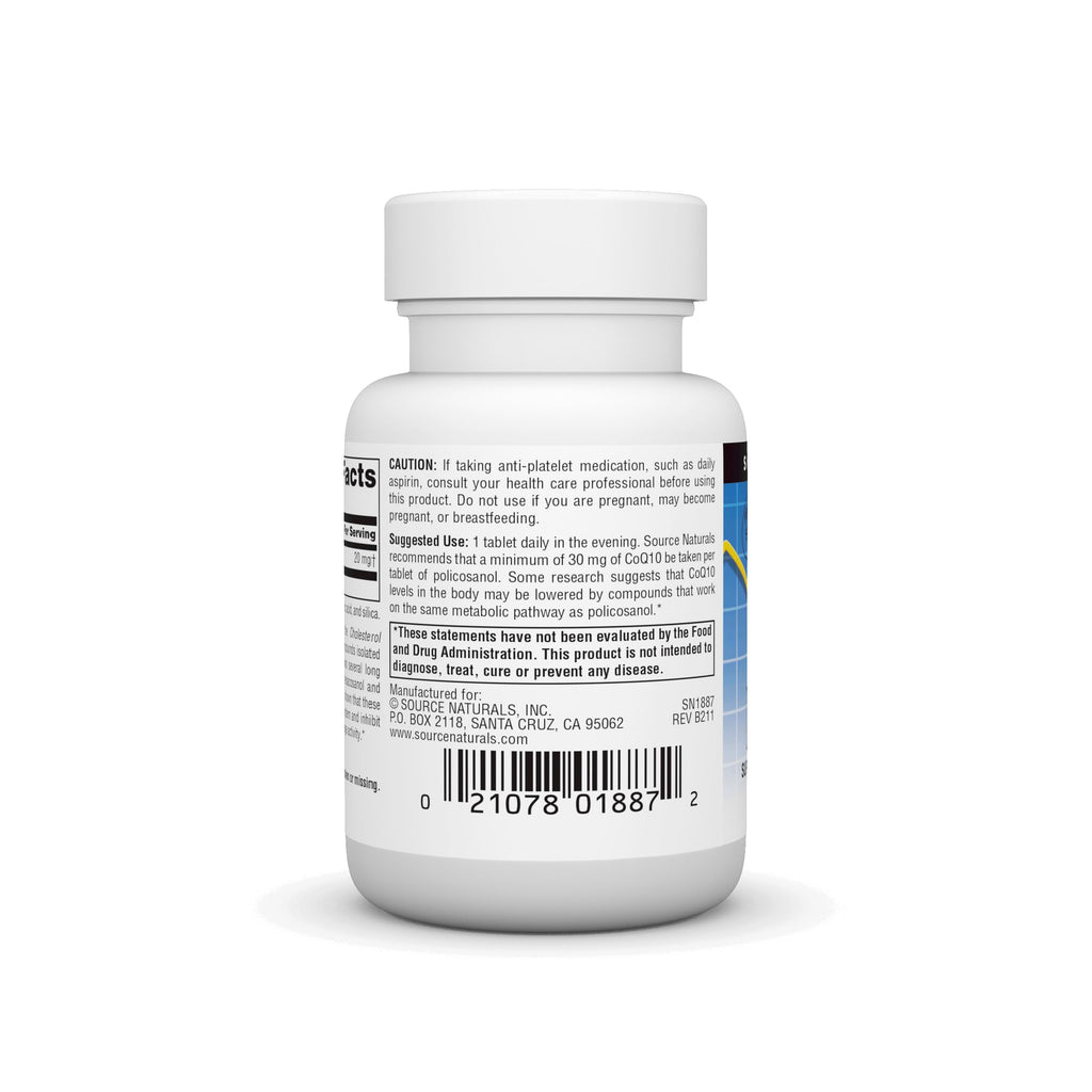 Policosanol tablets for cardiovascular wellness