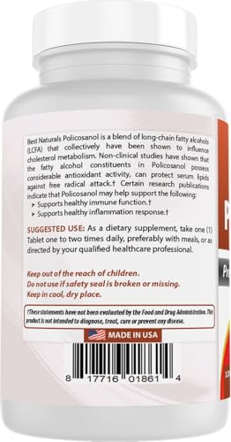 Policosanol tablets for energy boost