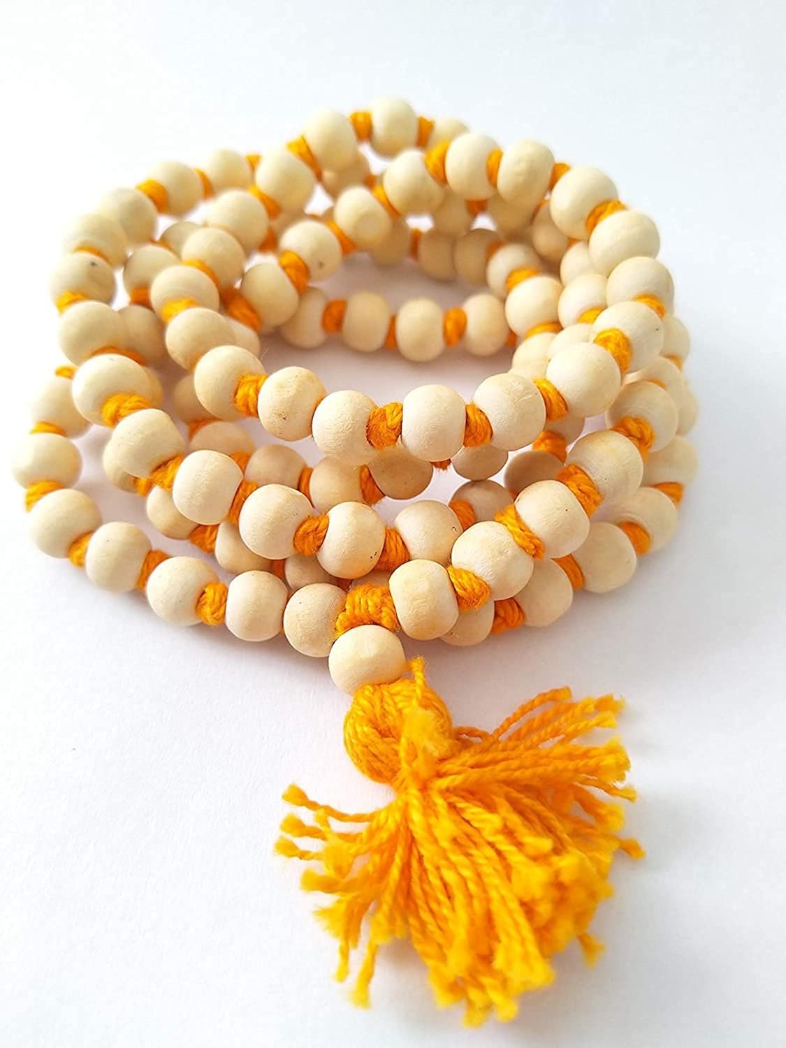 polished neem japa mala beads