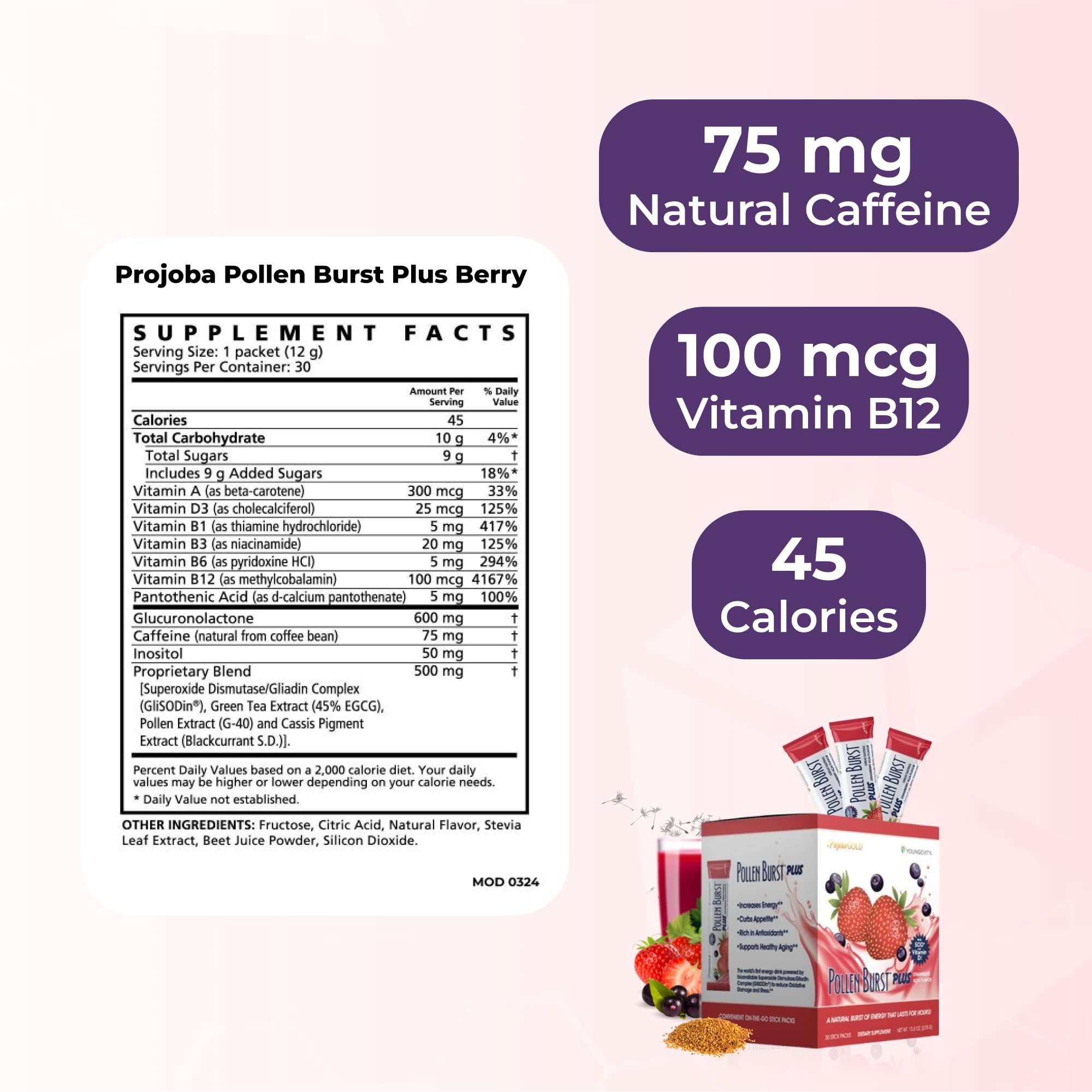 Pollen Burst energy drink benefits