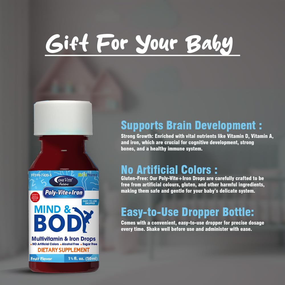 Poly-Vite drops for healthy development