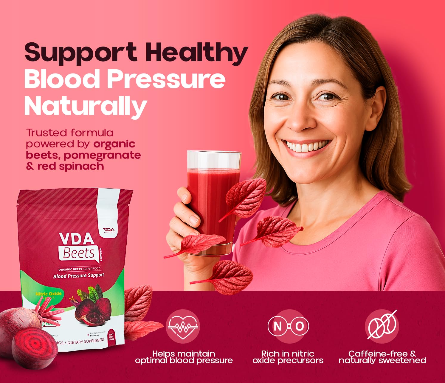 Pomegranate and spinach superfood blend
