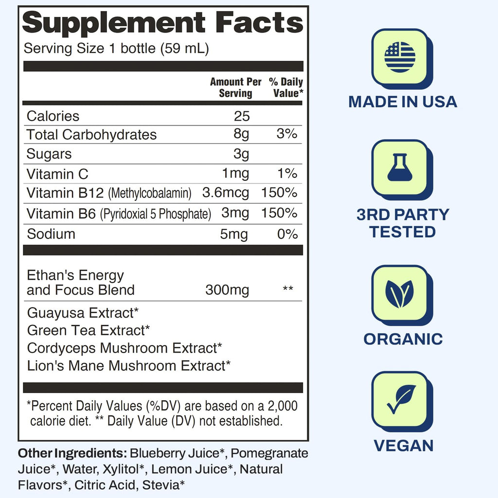 Pomegranate blueberry energy boost