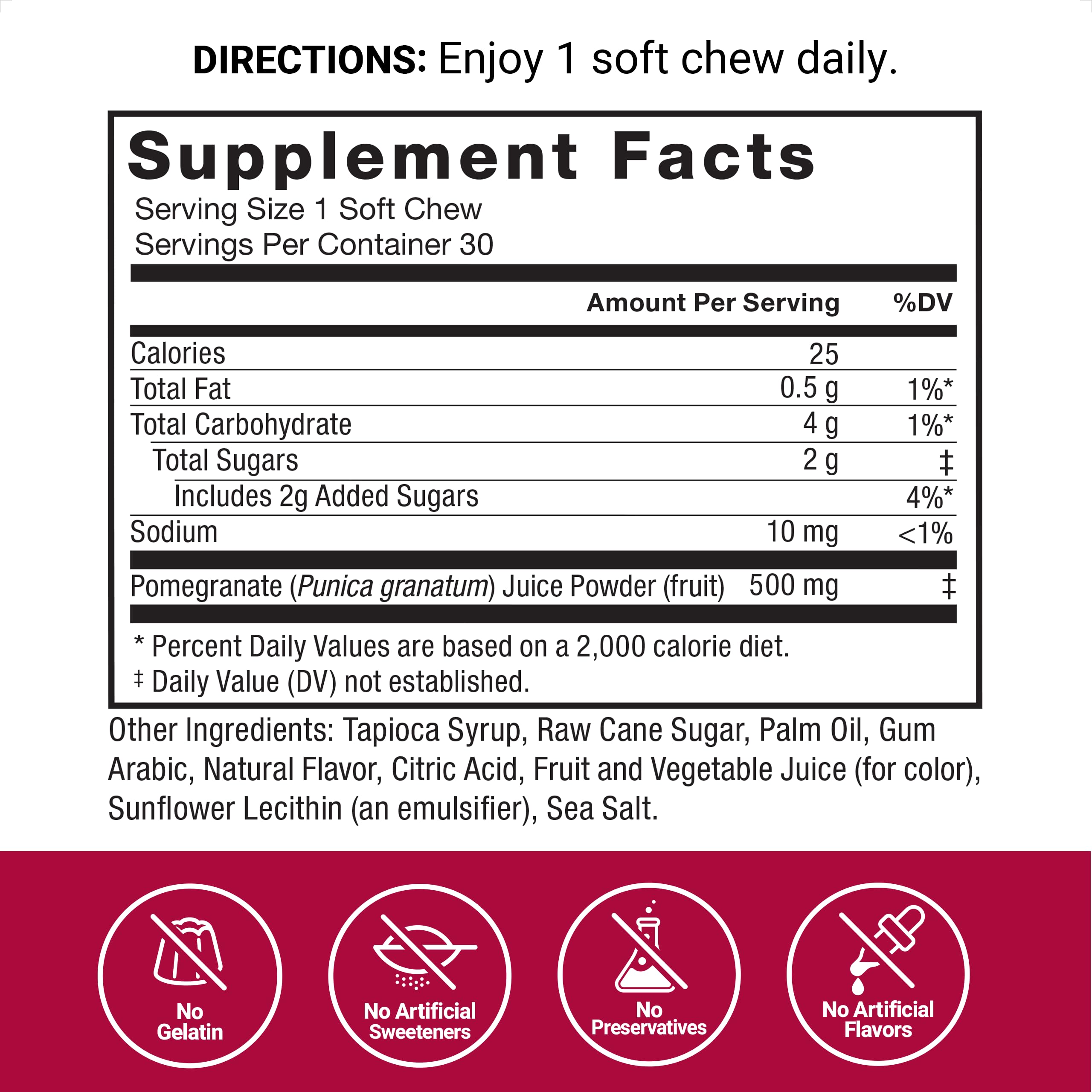 pomegranate chews for vitality