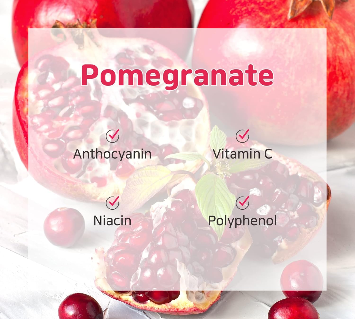 Pomegranate collagen jelly for hydration