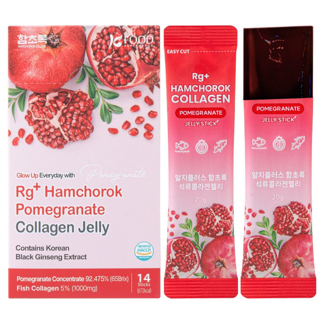 Pomegranate collagen jelly sticks