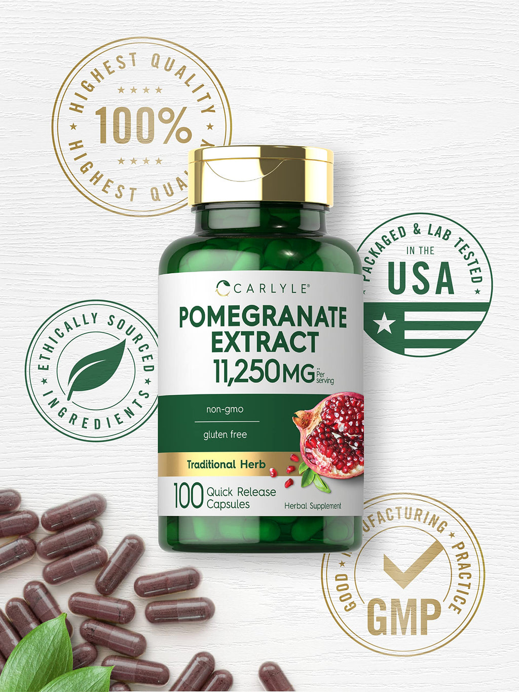 Pomegranate extract for antioxidant support