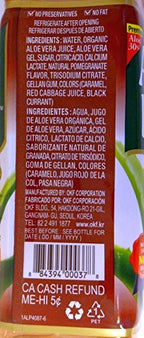 pomegranate flavoured aloe vera tonic