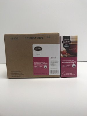 Pomegranate herbal tea bags