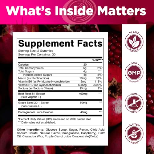 Pomegranate infused health supplements