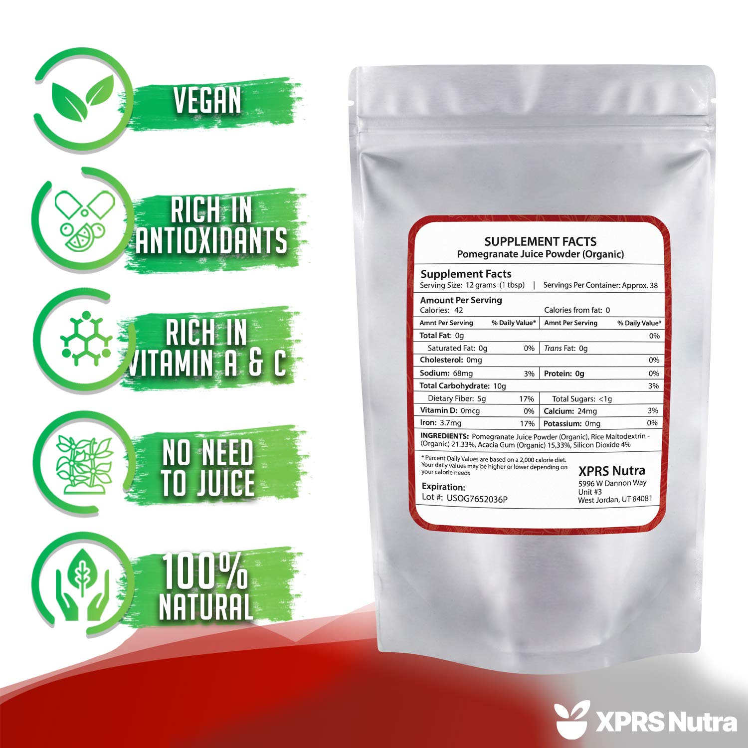 pomegranate juice powder for wellness