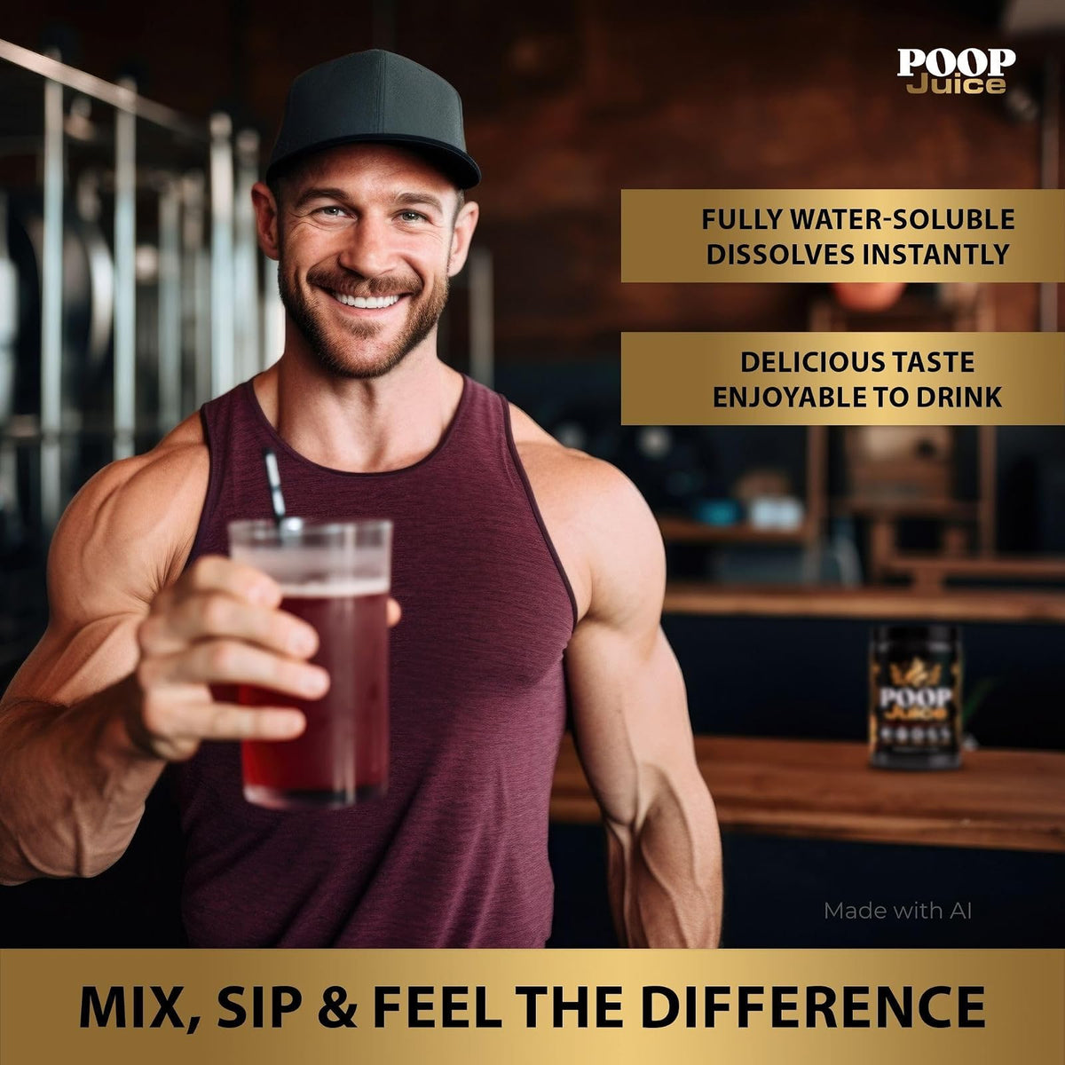 Poop Juice psyllium husk for bloating relief