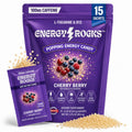Popping caffeine candy for energy